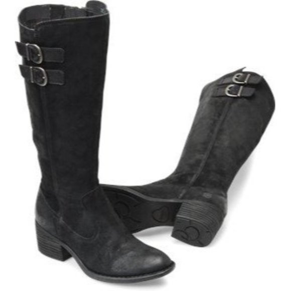 Born | Shoes | Born Basil Boots In Black Distressed Leather | Poshmark